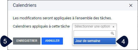 Gérer les calendriers – Aidi