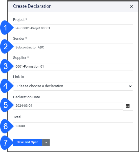 Creating and Linking a Declaration – Aidi
