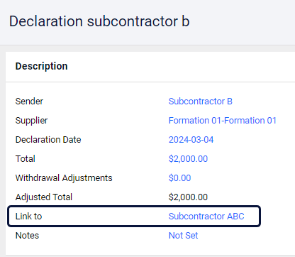 Creating and Linking a Declaration – Aidi