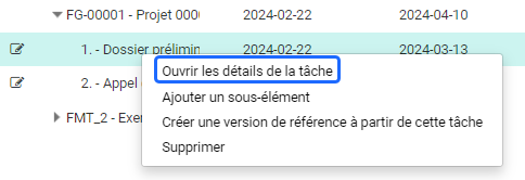 Dépendances inter-projets – Aidi