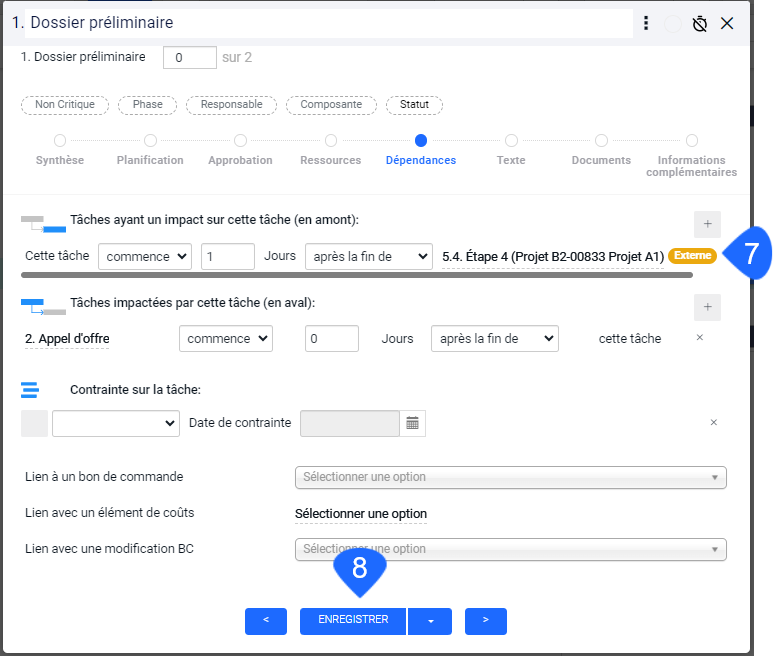 Dépendances inter-projets – Aidi