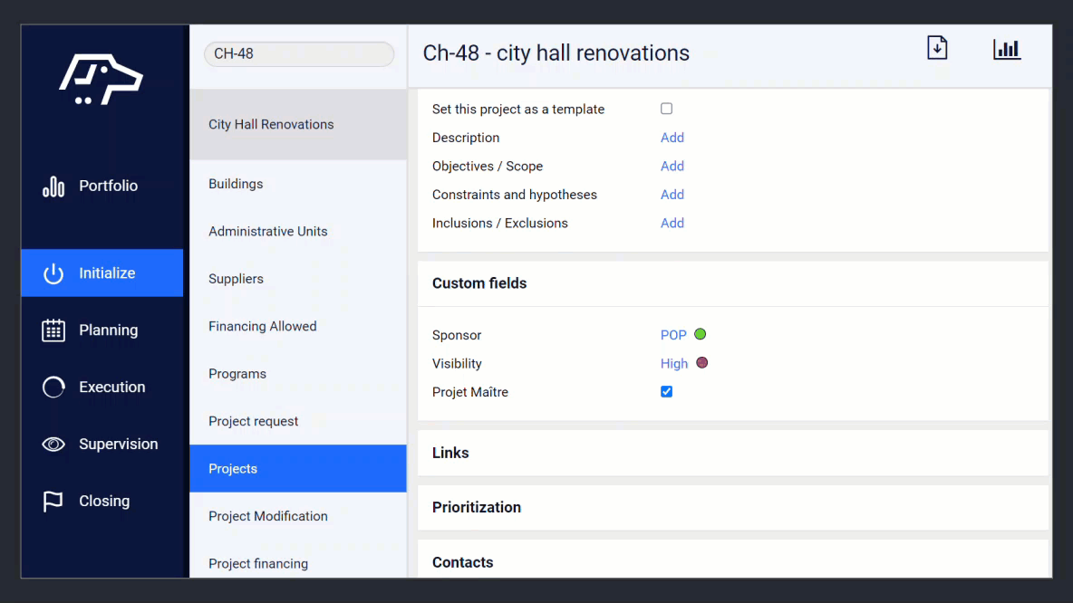 Multi-Project Dashboard – Aidi